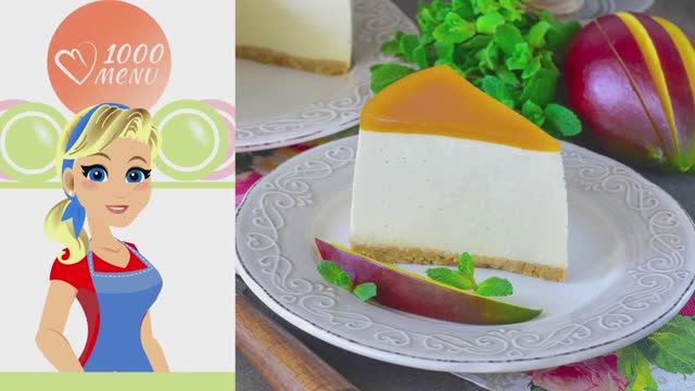 🥭🍰 ЧИЗКЕЙК С МАНГО БЕЗ ВЫПЕЧКИ — нежно, свежо, без духовки!