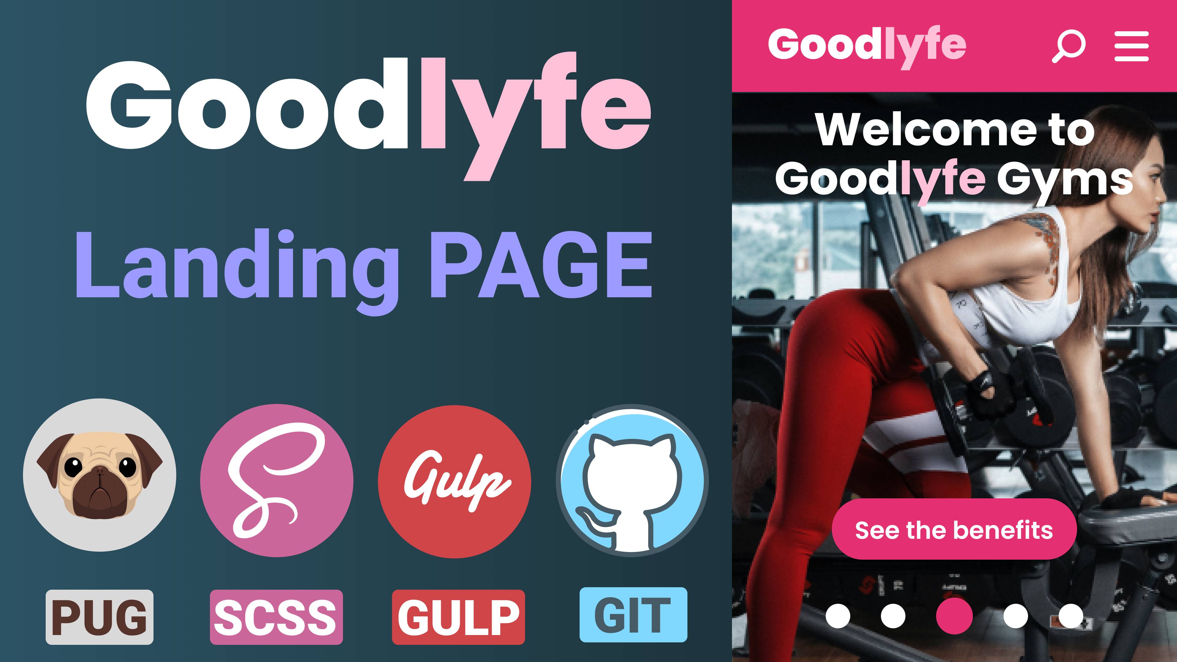 Адаптивная верстка макета - GoodLyfe. Gulp + PUG + SCSS + JavaScript – смотреть онлайн все 10 ...