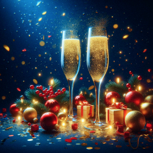 Бокалы с шампанским_Ирония судьбы, или С легким паром