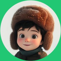 Иконка канала зимние деревянные горки
