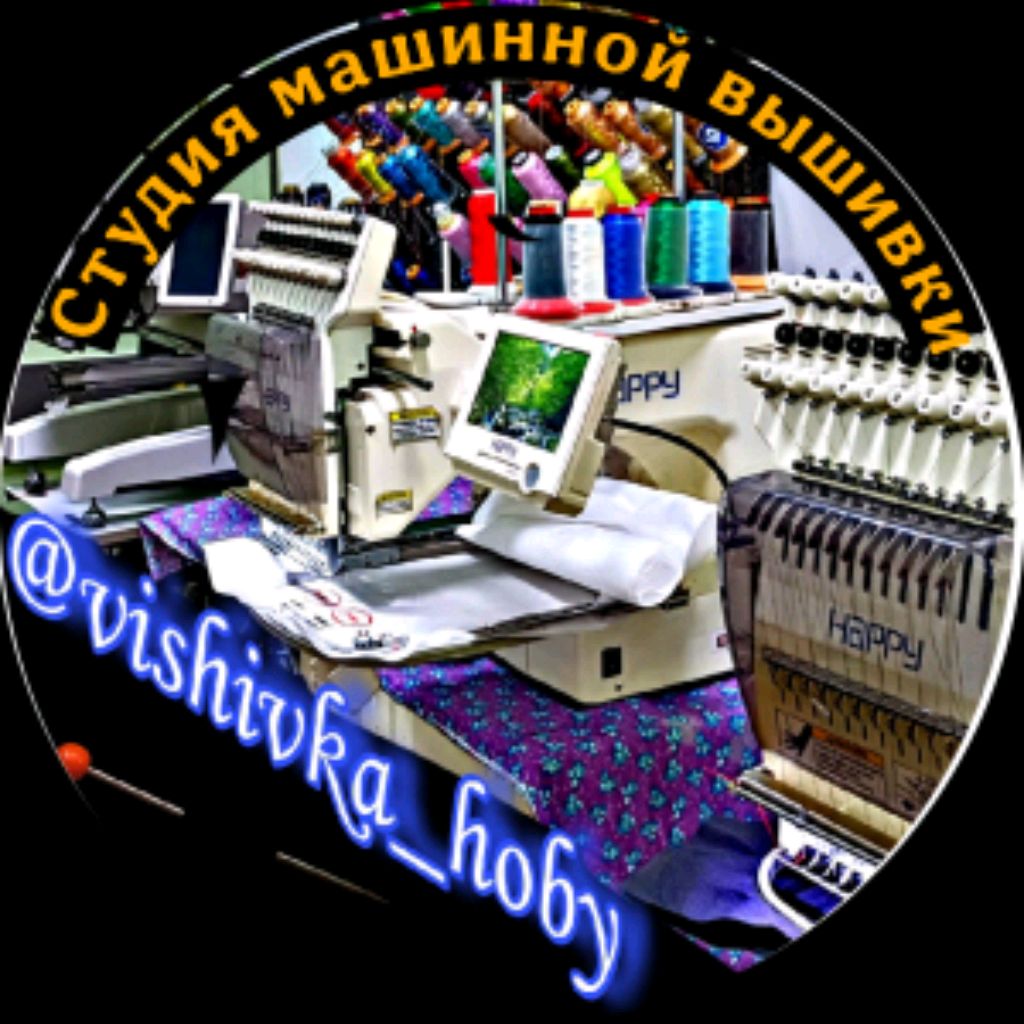 Иконка канала @vishivka_hoby Студия машинной вышивки