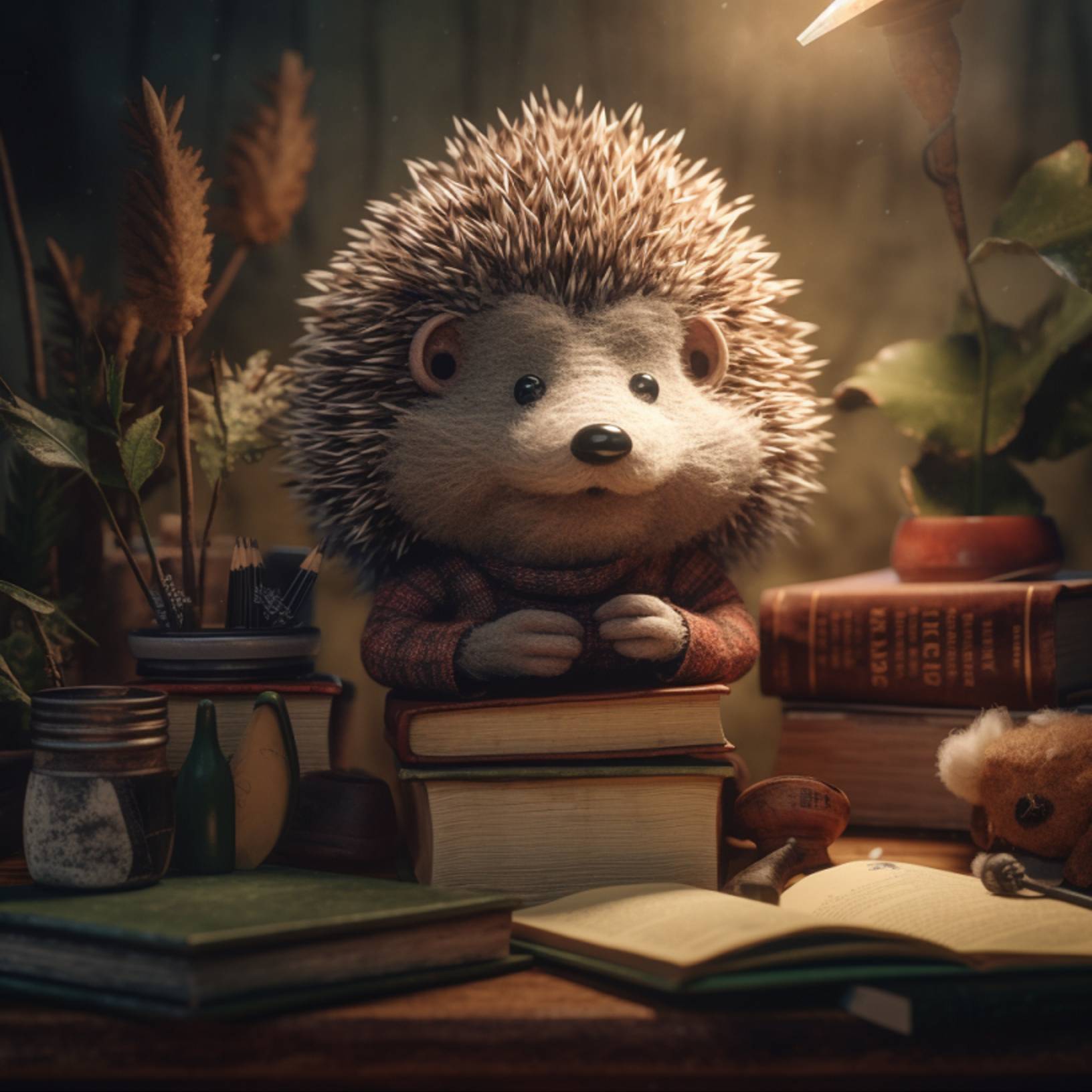 Иконка канала еж и книги
