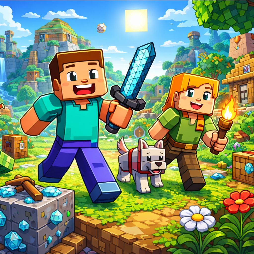 Иконка канала MINECRAFT ПРИКЛЮЧЕНИЯ VEEEEEEEE