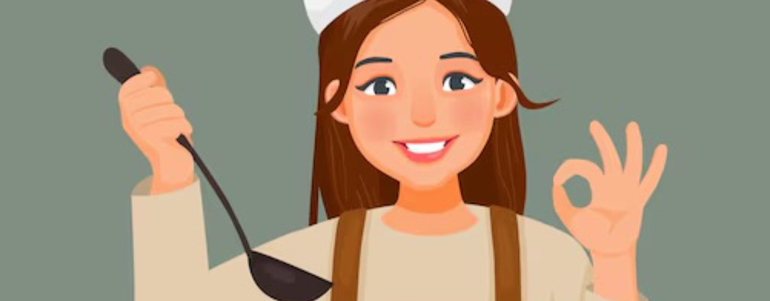 Ксения готовит