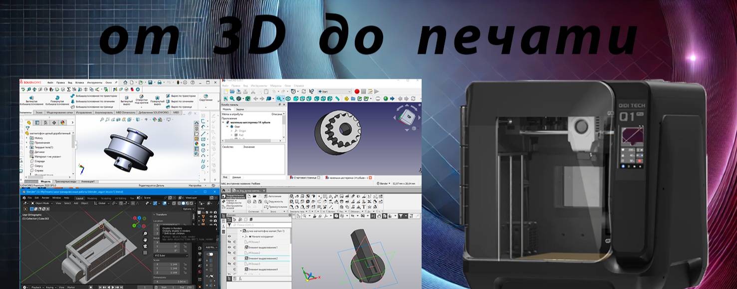 От 3D до печати