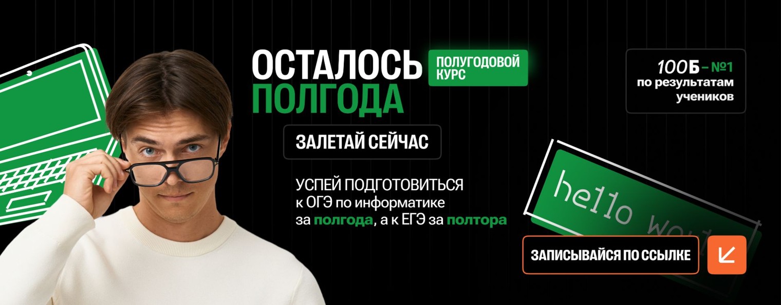 Илья Сагалов | Информатика ОГЭ | ЕГЭ | 100балльный