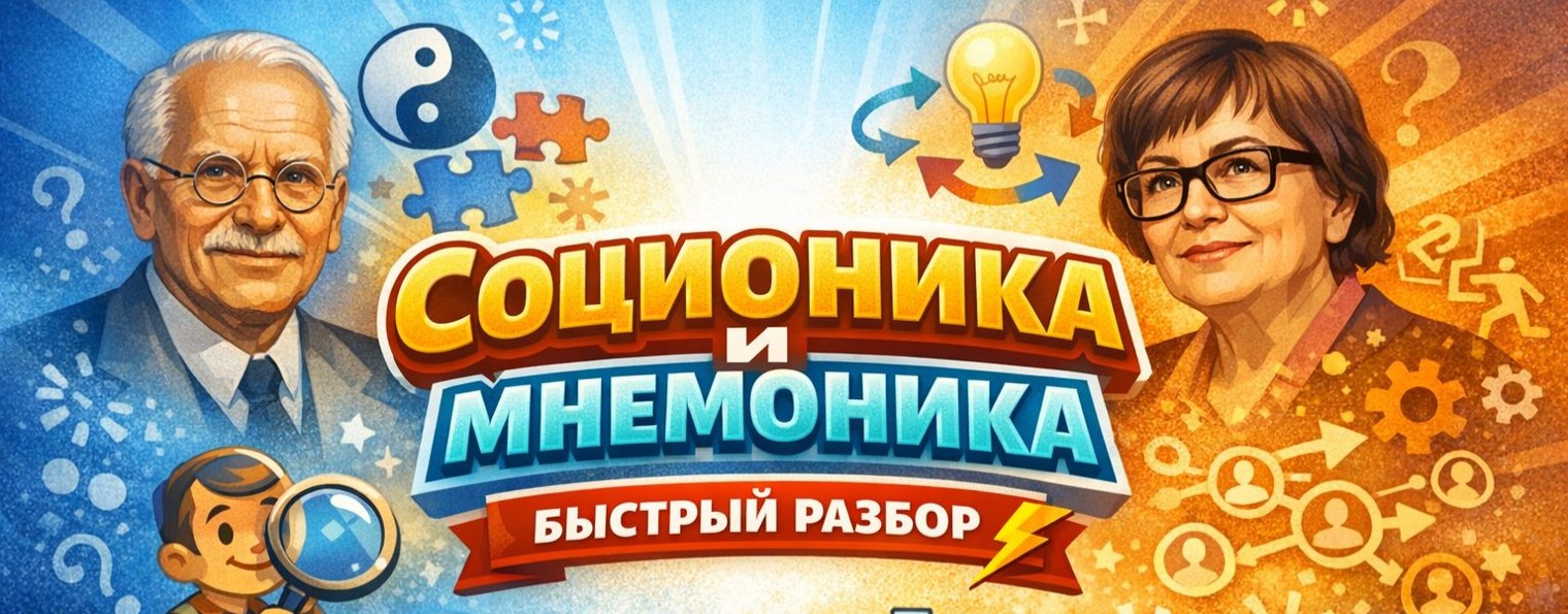 Соционика и мнемоника - быстрый разбор
