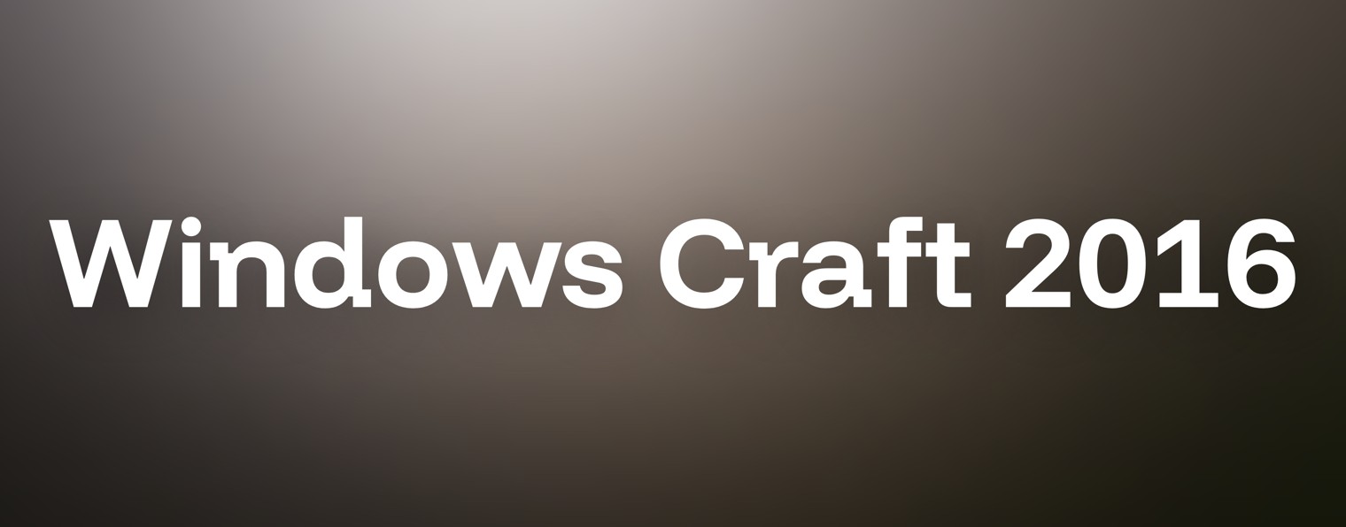 Windows Craft 2016