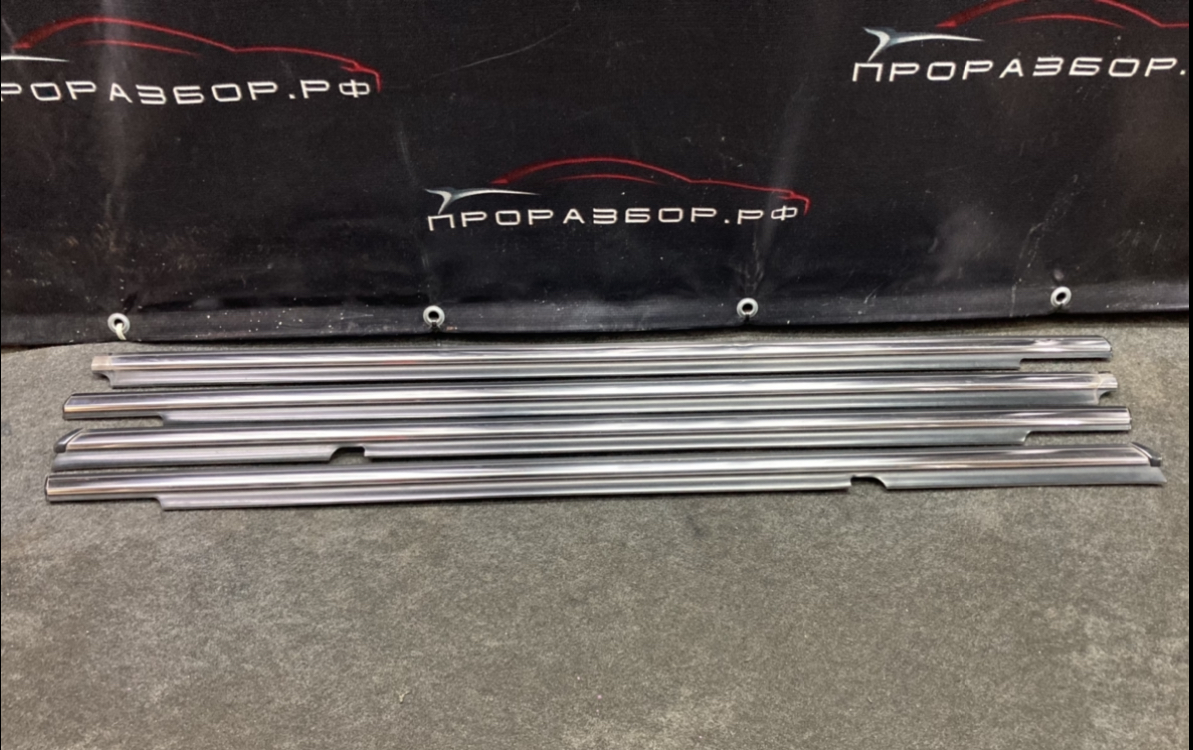 Хром молдинги дверей на Mitsubishi Lancer X