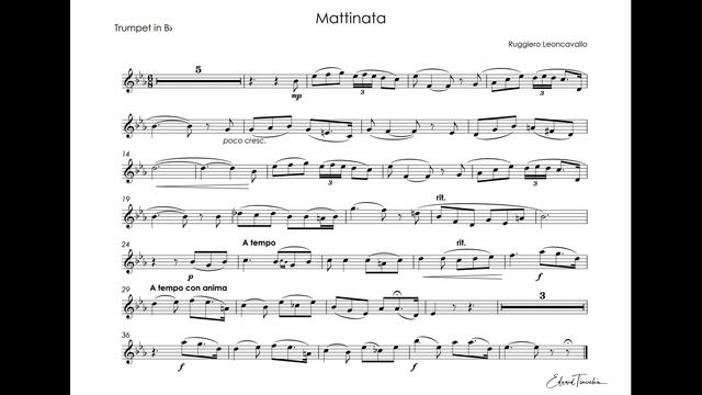 Leoncavallo, Ruggero - Mattinata - Sergei Nakaryakov trumpet Bb