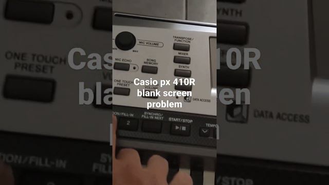 digital piano casio privia PX 410R blank screen problem - смотреть ...
