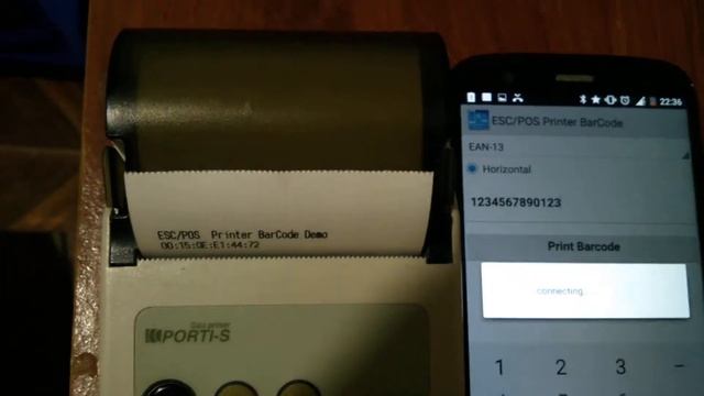 App Android ESC/POS Demo Barcode Mobile Printer - смотреть видео онлайн ...