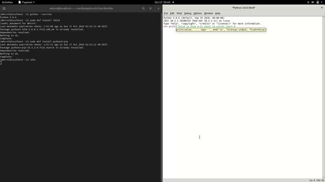 LearnPython(Ep | 1) - Starting Python - Install python3 python3-pip idle3 and the first program ...