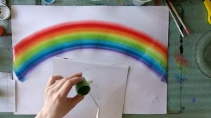 Пейзаж с радугой  Landscape with a rainbow