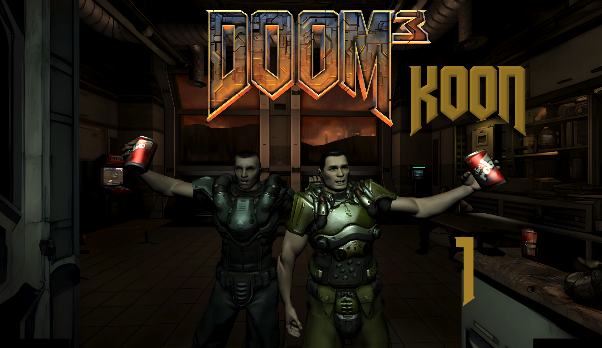 DOOM 3 Кооператив - Серия 1 - Прилетели на Марс