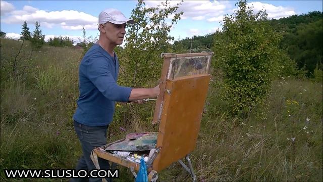 Процесс написания картины маслом. Белгородские художники. Куда поехать на пленэр в 2022 году