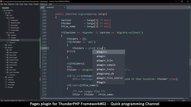 Pages plugin for thunderPHP Framework 02 | Migration fix | Quick programming tutorial – смотреть ...