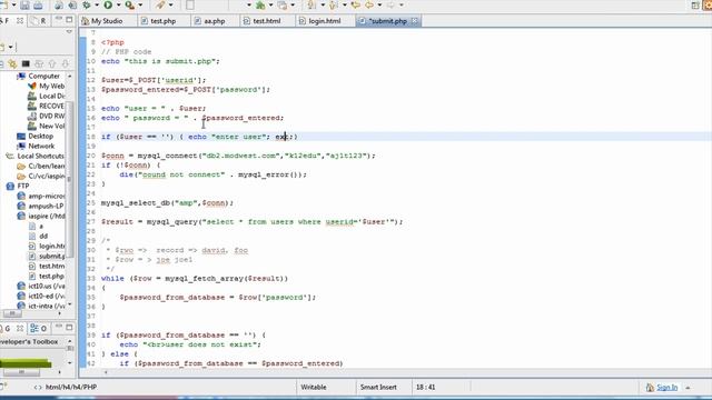 100 Php Tutorials Part 8 Login Validation Part2 смотреть онлайн видео от Полное