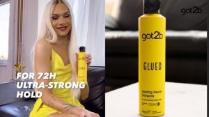 72h Ultra-strong hold with Glued Blasting Freeze Hairspray from got2b
