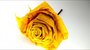 Роза из листьев Клена ? Как сделать цветок из кленовых листьев