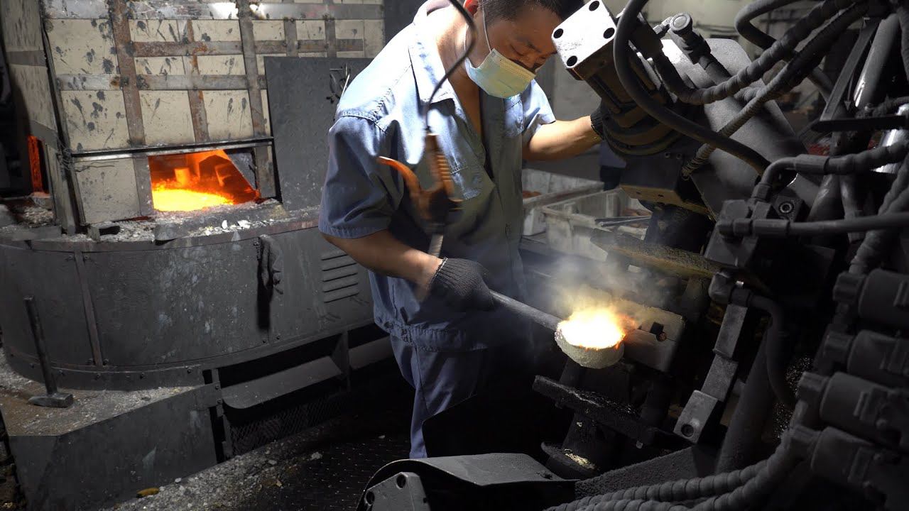 Китайская фабрика. Литьё деталей. Сантехника. Смесители.