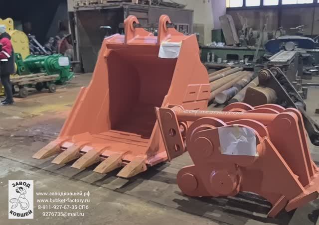 Скальный ковш V=1,65 м3 на Volvo-300. ЗАВОД КОВШЕЙ / Volvo-300 rock bucket. BUCKET-FACTORY.RU