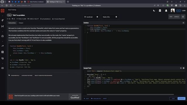 Задачки с Codewars - 8 kuy - THIS is a problem