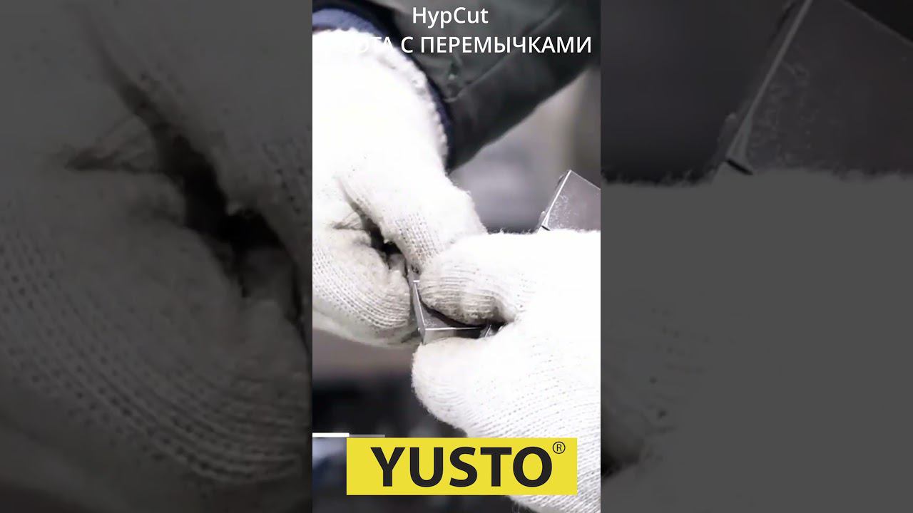 Работа программы HYPCUT с перемычками  #лазернаярезка #cnc