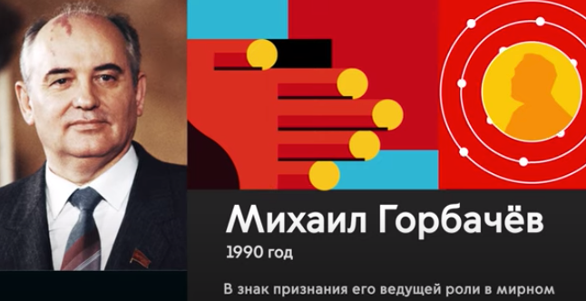 "Нобелевские лауреаты России и СССР. Михаил Горбачёв". Цикл образовательных видеороликов.