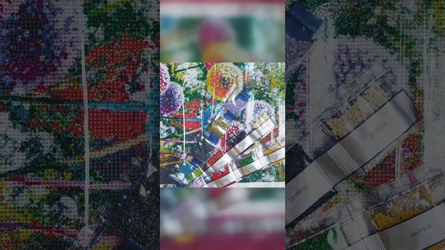 Алмазная мозаика Одуванчики от MASLINI / Diamond Painting Dandelions