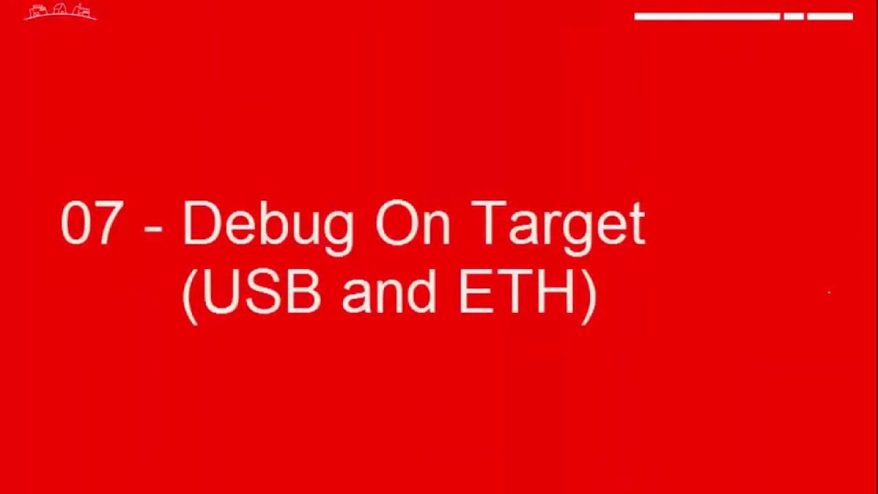 Carel. C.SUITE. 07-Debug on Target (USB and ETH)