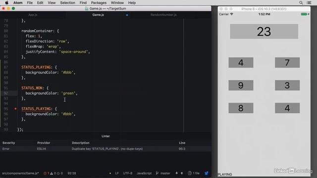 4-Building a Simple Game App in React Native Part 2 | Using React DevTools with React Native ...
