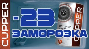 Тест масла CUPPER на морозе. Вязкость масла 5w30 сохранилась при минус 23!