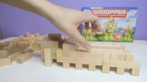 Деревянный конструктор - головоломка Groopper из ЭКО материалов для всей семьи _