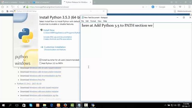 How to Download and Install Python 3.5.3 - 64 bit on Windows 10 ( 2017 ) - смотреть видео онлайн ...