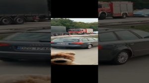 Дальнобой попал в аварию в Польше  #дальнобой