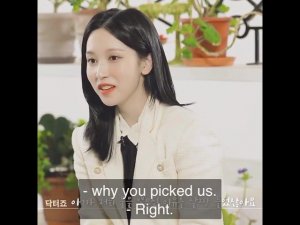 MiNa SaYiNg “YeS” iN a VeRy LoW VoiCe..