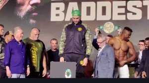 Чемпион бокса против чемпиона UFC ,битва взглядов : Тайсон Фьюри vs Френсис Нганну