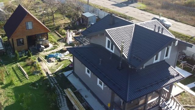 Дом из  профилированного бруса по  проекту 073.