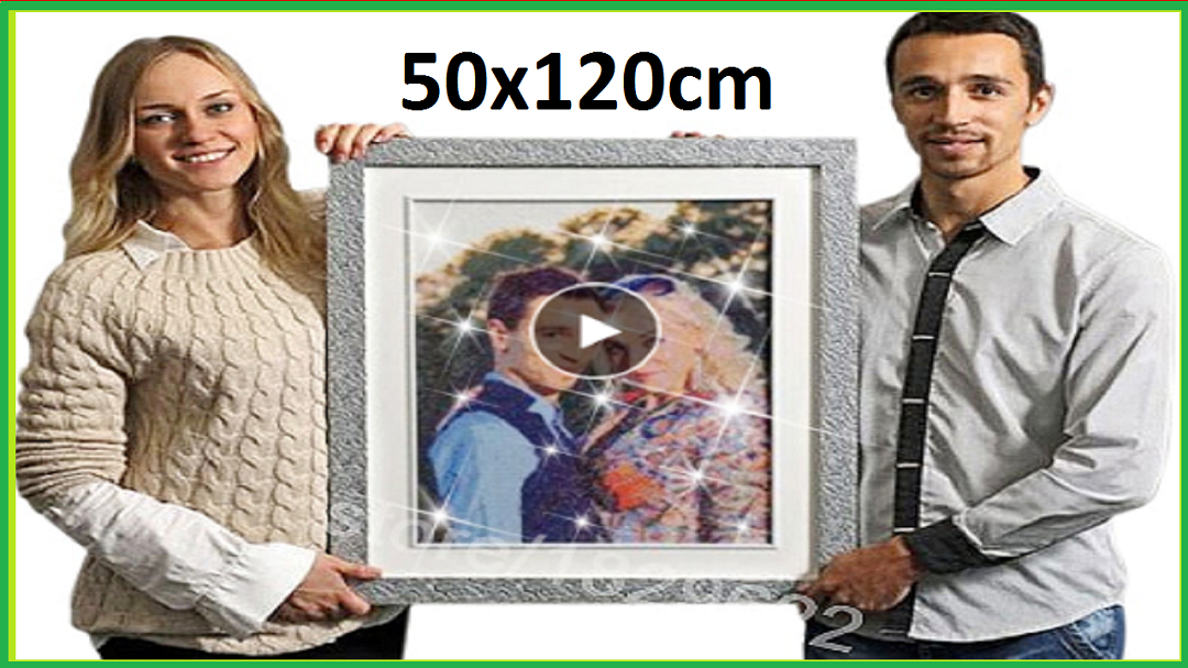 Алмазная картина мозаика по фото 50x120cm .Распаковка,обзор посылки из Китая (AliExpress)