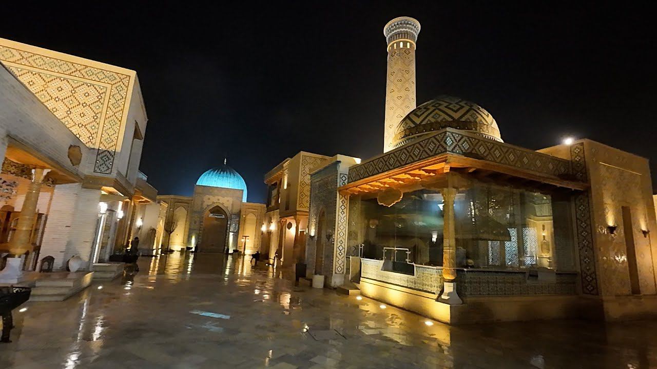 Узбекистан-2024: Самарканд: ночная феерия в парке "Вечный город" #uzbekistan #узбекистан #samarkand