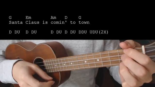 Santa Claus Is Coming To Town EASY Ukulele Tutorial With Chords ...