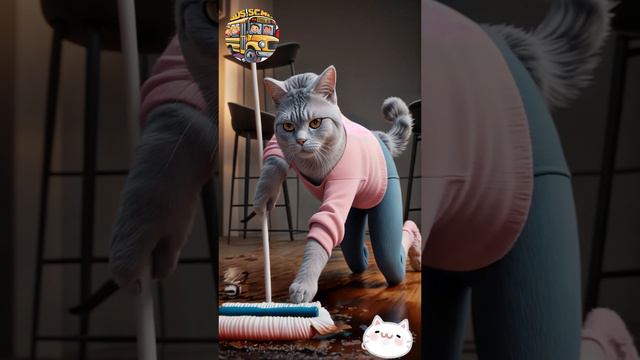 cats with mom ! #catsofyoutube #cat #ai #aiart #poorcat