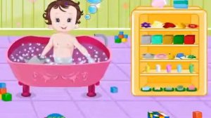 Бесплатные игры онлайн  Baby Fun Bathing Games  Играемся с малышом, игра онлайн для детей
