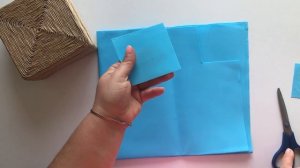 Шкатулка из картона и бумажной веревки