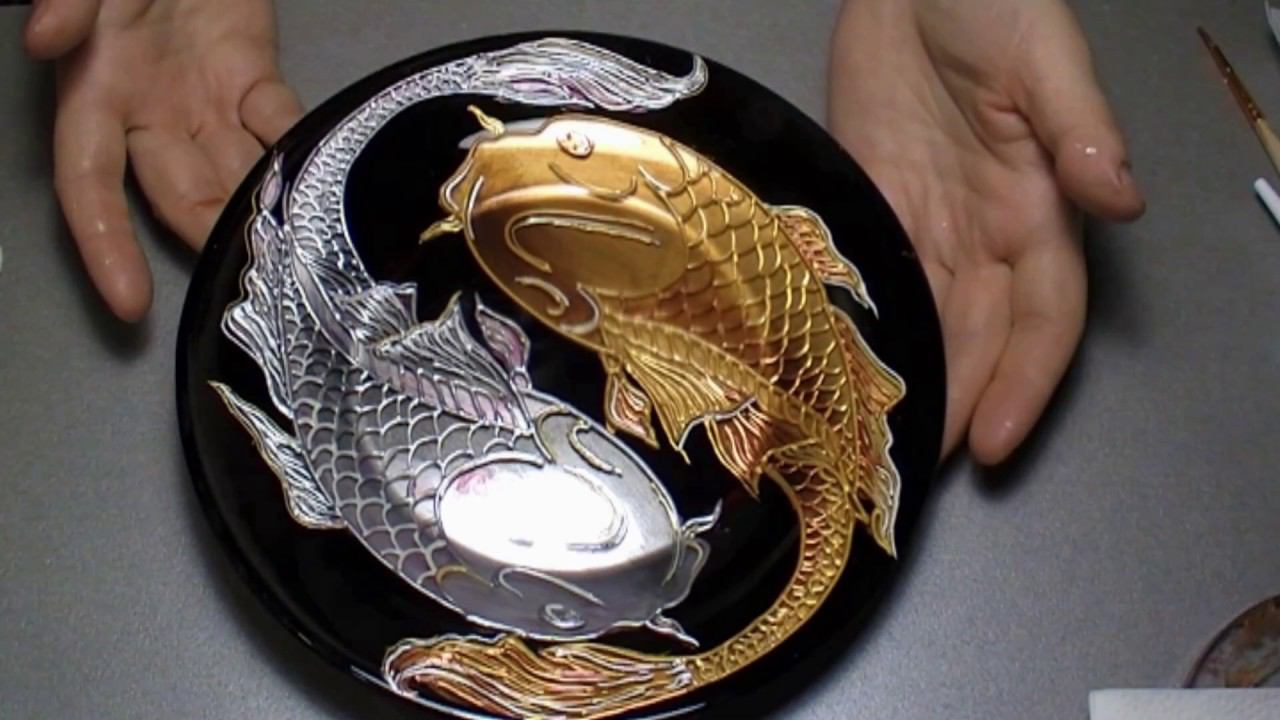Мастер-класс "Карпы кои "Инь и Янь"