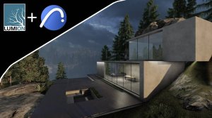 Современный дом на склоне ArchiCAD + LumiON