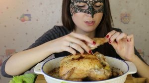 ASMR Курица с апельсинами/ASMR Mukbang Chicken with oranges COOKING & EATING