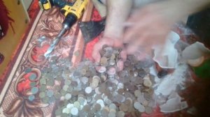 Разбиваем  долгожданую копилку $$ Шрек.