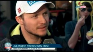 Александр Хорошилов в Beaver Creek Cafe с экспертами телеканала Eurosport